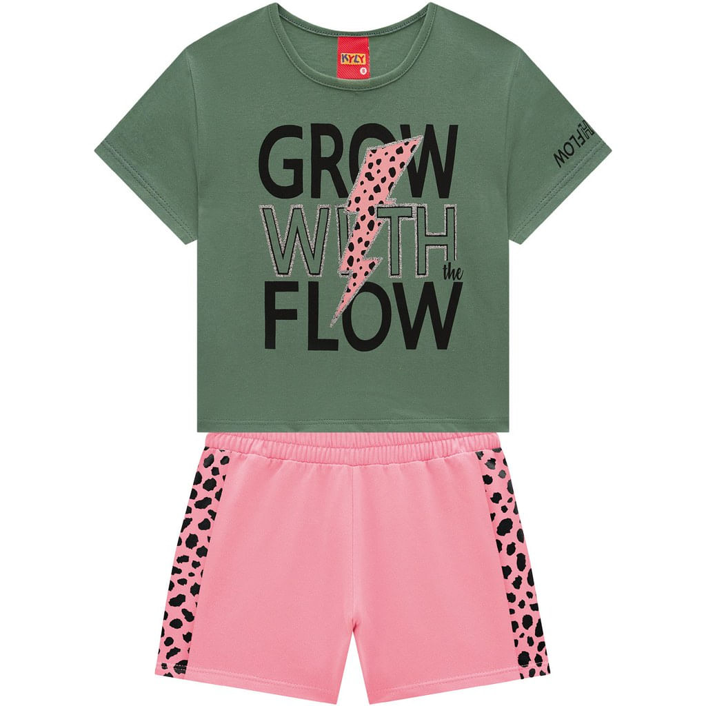 CONJUNTO INFANTIL - FEMININO - TAMANHO 4 AO 8 # 112112 - KYLY