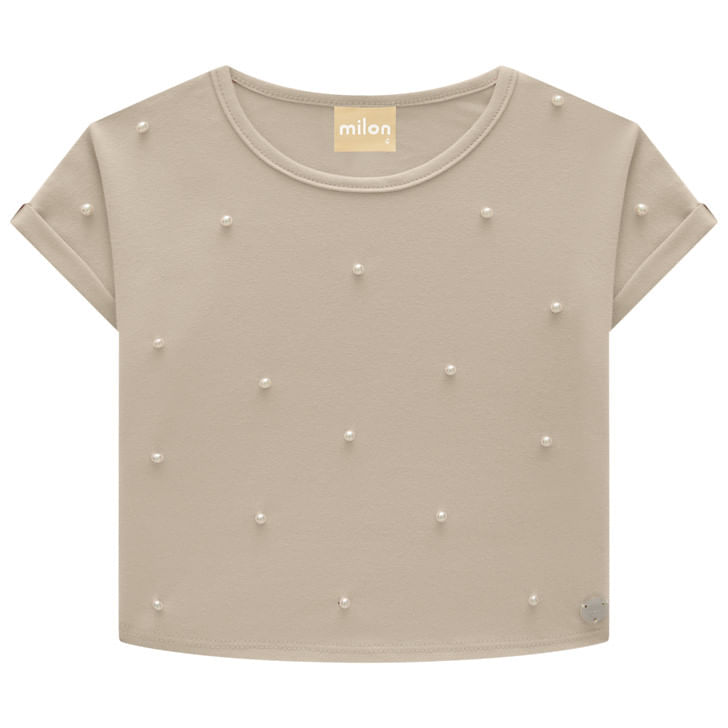 CROPPED FEMININO INFANTIL - TAMANHO 4 AO 8 # 2001146 - MILON